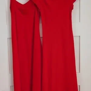 Reformation | Dresses | Reformation Red Maxi Dress With Slip Dress ...